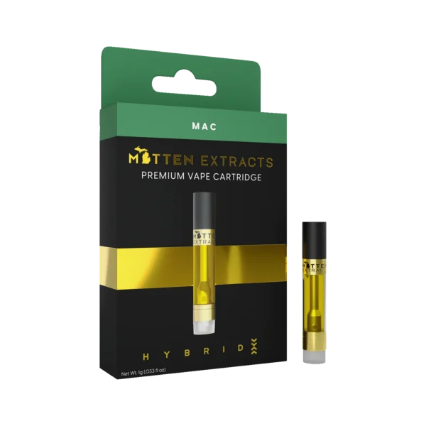 Mitten Extracts - MAC 1g Vape Cartridge (Hybrid) - Mittens Extract