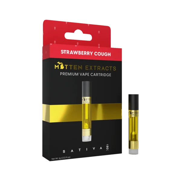 Mitten Extracts - Strawberry Cough 1g Vape Cartridge (Sativa) - Mittens ...